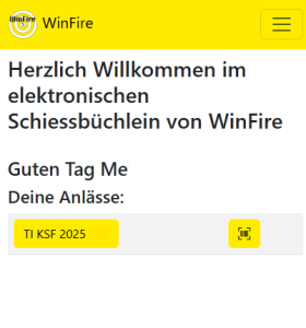 Registrierung Elektronisches Schiessbüchlein – WinFire